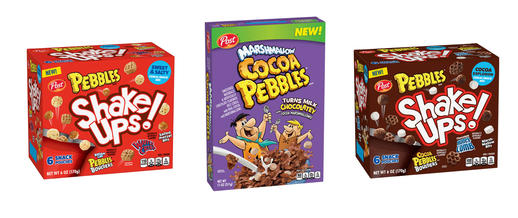 New PEBBLES Products: Shake Ups! & Marshmallow Cocoa PEBBLES