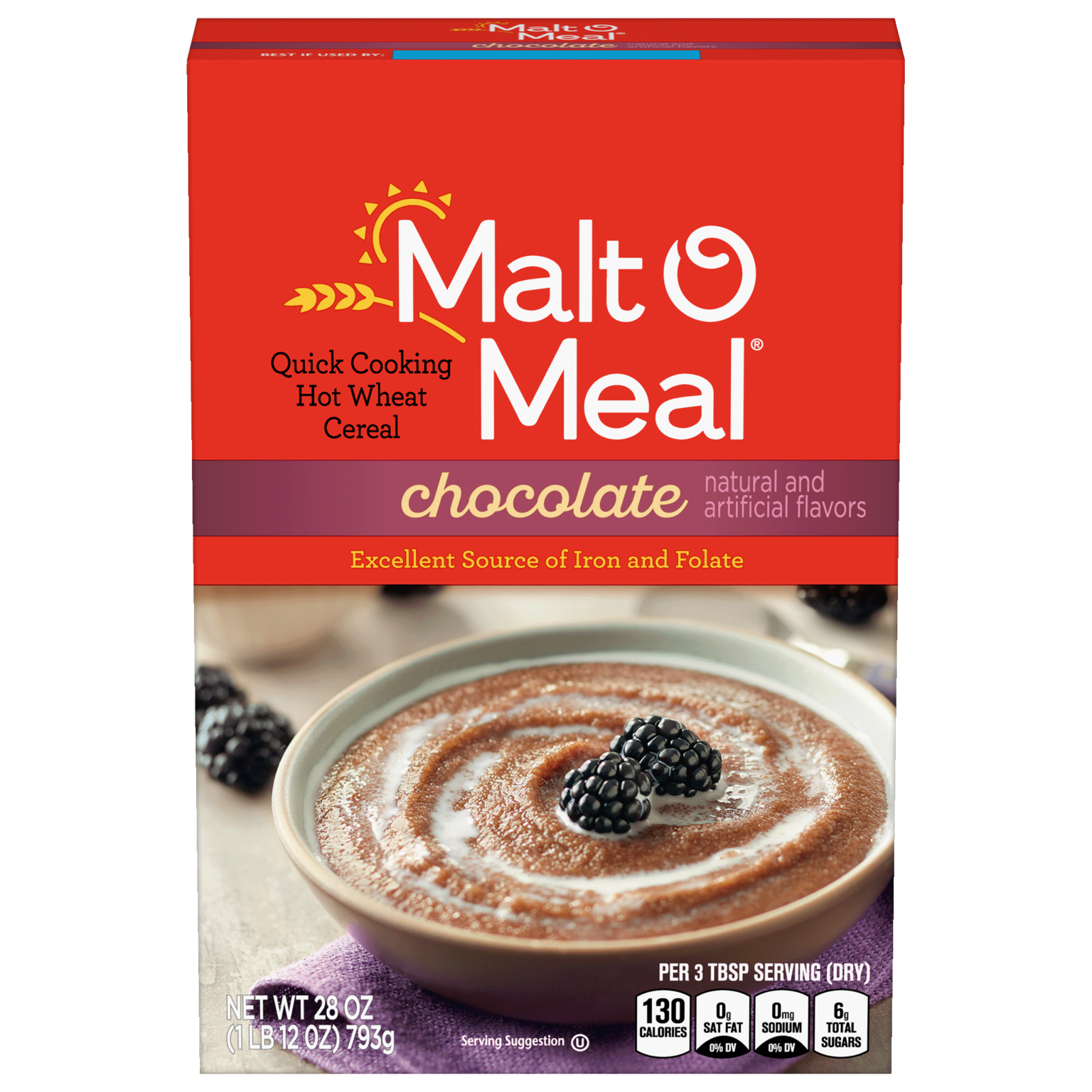 Malt-O-Meal® Chocolate Hot Wheat cereal | Post