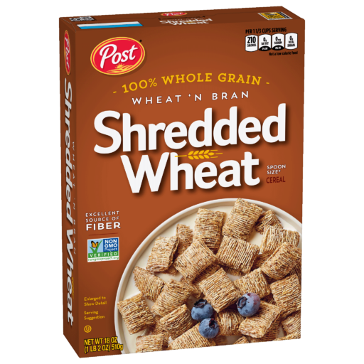 Post Shredded Wheat Breakfast Cereal: Whole-Grain, High-Fiber